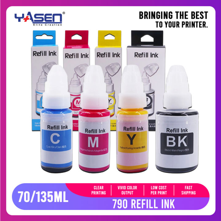 Premium Refill Ink GI790 790 Ink Dye Ink For Canon G2010 MG2570S PG810 ...