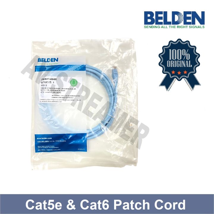 Belden Cat5e & Cat6 Patch Cord 1m/2m/3m/4m | Lazada