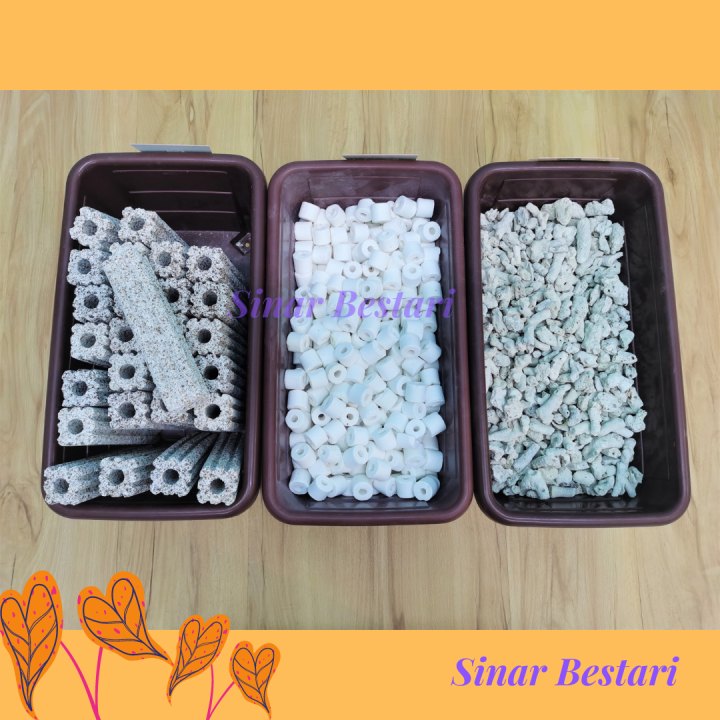 Coral Stone Aquarium Fish Tank Filter Media Nano Pillar Ikan 珊瑚石 bio ...