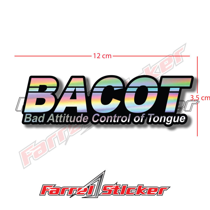 stiker STICKER BACOT 12 CM | Lazada Indonesia
