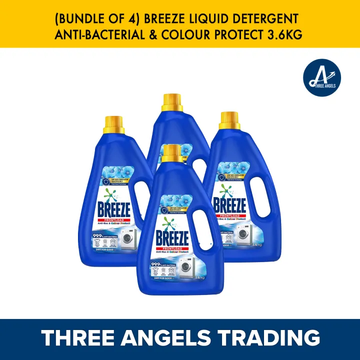 (Bundle of 4) Breeze Liquid Detergent - Anti-Bacterial & Colour Protect ...
