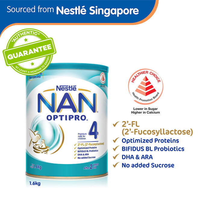 [Bundle of 2] Nestle NAN Optipro Stage 4 Growing Up Milk 1.6kg - From ...