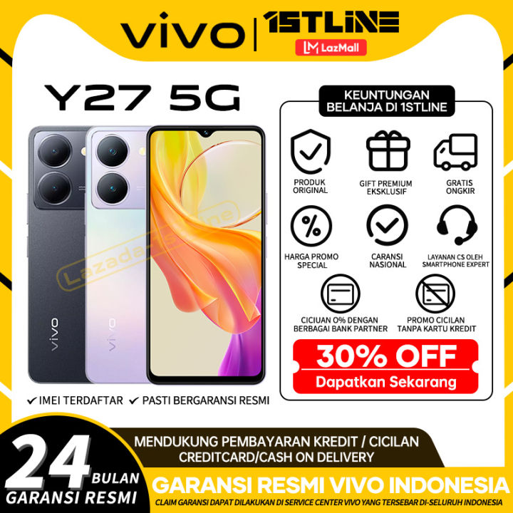 Vivo Y27 5G 6/128 NFC 44W FlashCharge 5000mAh Battery Vivo Y27 Terbaru 2023 Garansi Resmi COD ...