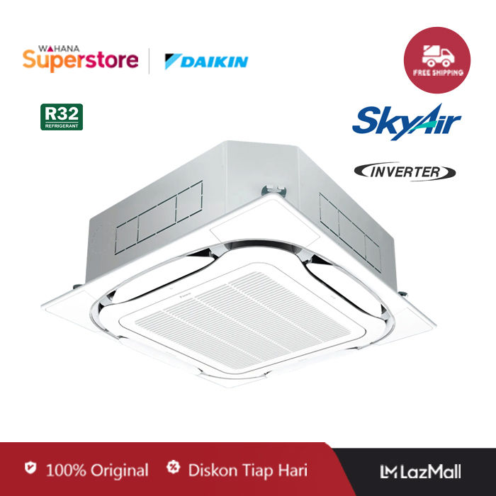 Daikin AC Cassette Ceiling Inverter Thailand R32 3 PK 3 PHASE - FCFC71DVM4 | FCFC71 DVM4 ...