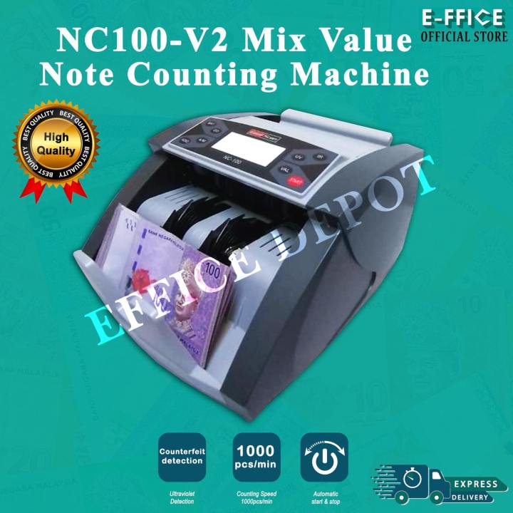Effice Depot - NC-100 V2 Money Bank Note Counting Machine | Lazada