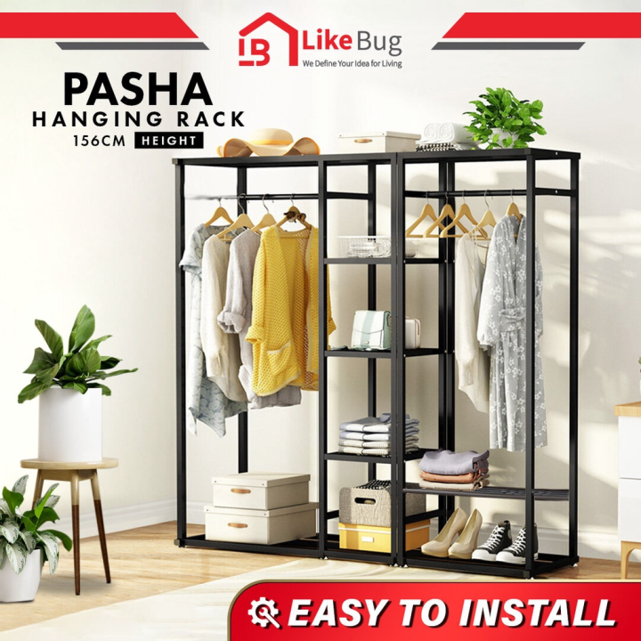 ⚡️LIKE BUG⚡️ XXL Size Open Wardrobe Pasha | Wardrobe | clothes rack ...