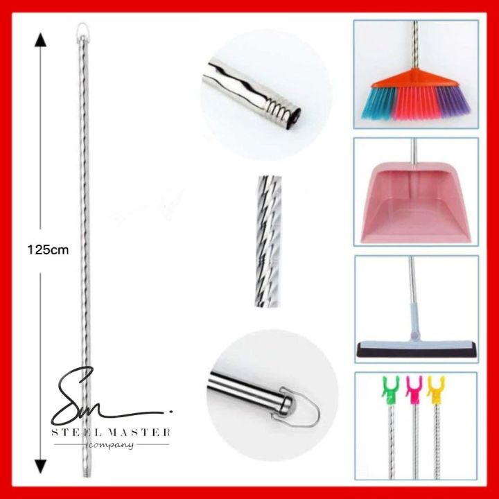 Stainless Steel Handle/ Pole /Stick for Mop & Sweeper/ Broom Stick | Lazada