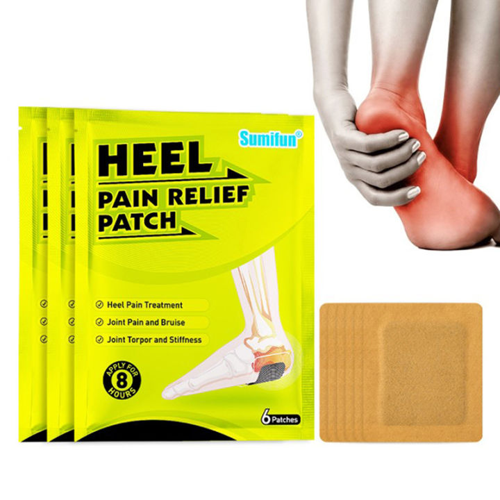 GigglesGalore 6x heel Spur Pain Relief Patch plantar fascia platesal ...