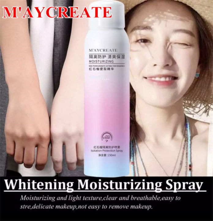 Maycreate Whitening Sunscreen Spray Original SPF45+ 150ml Maycreate Moisturizing Spray Maycreate ...