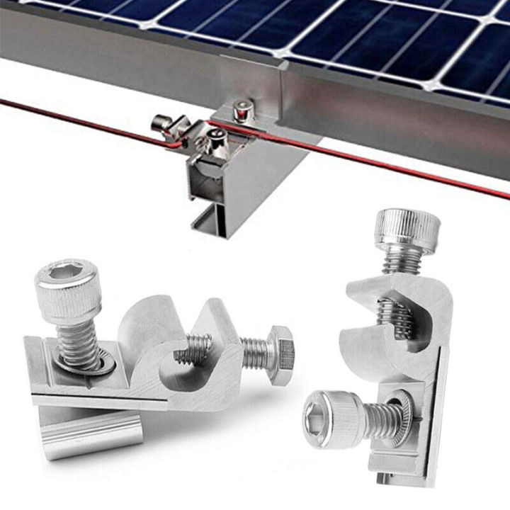 Grounding Lug Solar Mounted Bracket Photovoltaic Protection Grounding ...