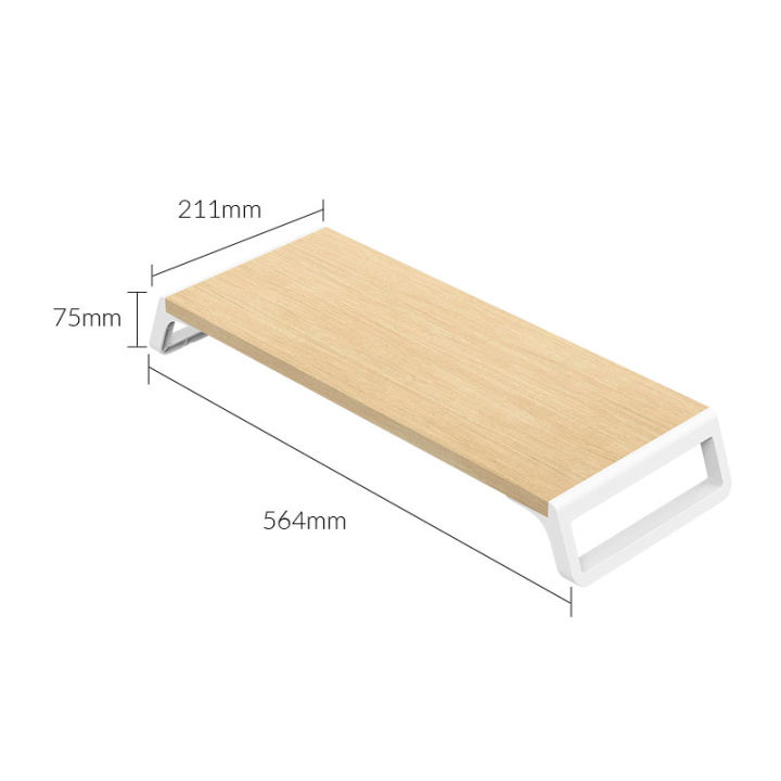 ORICO HSQ-M1 Solid Wood Ergonomic Monitor Stand Riser Universal Monitor ...