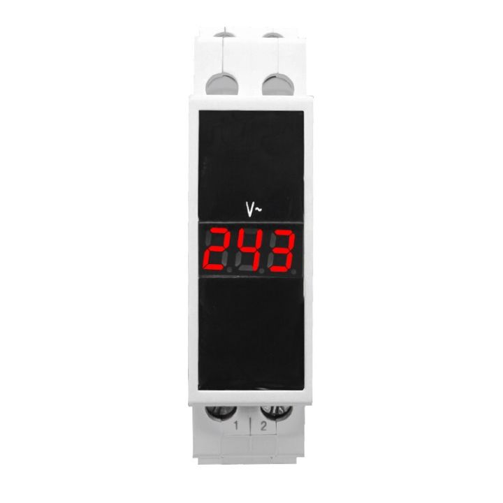 BV-1R Din Rail Single Phase Voltage Meter AC 80-500V Mini Modular ...