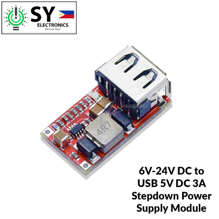 DC 6V - 24V 12V / 24V to DC 5V 3A USB Output Charger Step Down Power ...