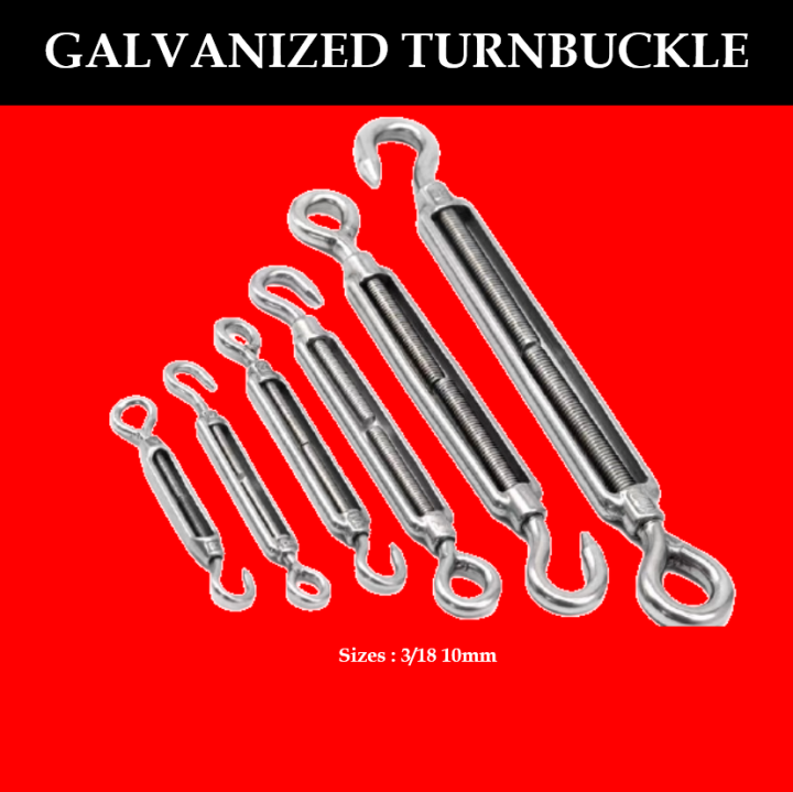 TOYU GI TURNBUCKLE ¼6mm - ½ 12mm HOOK AND EYE Turnbuckle Hook - Eye ...