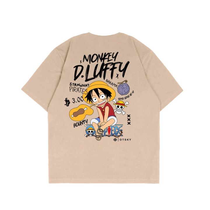 Otsky Kaos Pria Monkey D'Luffy Cream X G0014WL | Lazada Indonesia