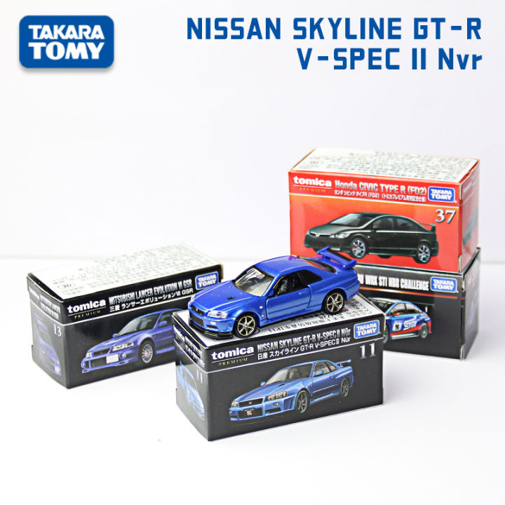 Takara Tomy Tomica Premium TP11 NISSAN SKYLINE GT-R V-SPEC II Nvr SUBARU Honda Alloy Toys Car ...