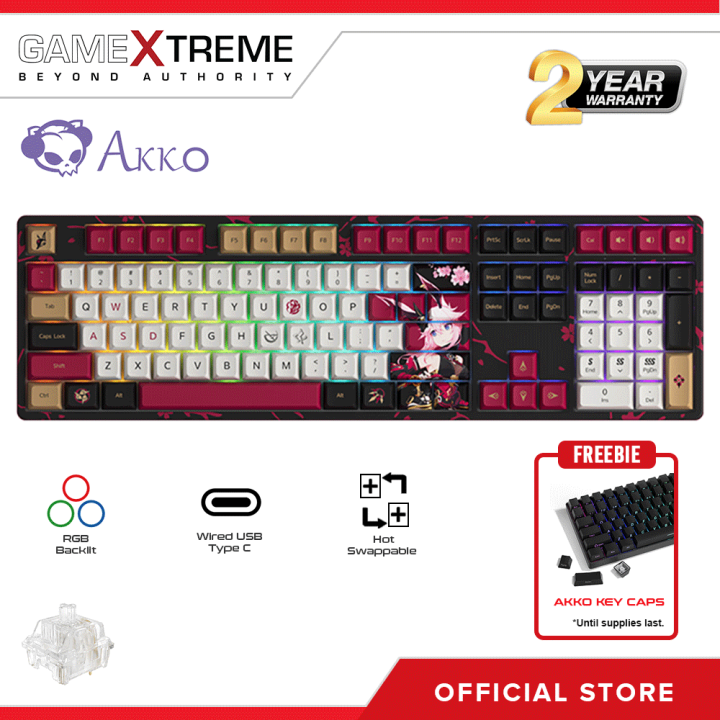 Akko Honkai Impact 3rd 5108S – Yae Sakura RGB Hot-Swappable Mechanical ...