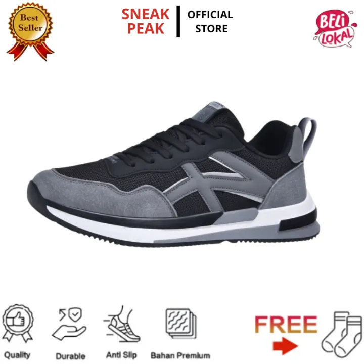 Sepatu Cowo new 2024 - Sepatu Sneaker Pria Premium - Bravo - Sneakpeak ...