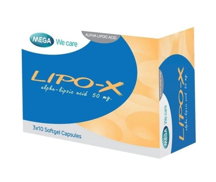 Mega We Care Lipo X 30 Capsules เมก้า วี แคร์ ไลโป เอ็กซ์ 30 แคปซูล [1 ...