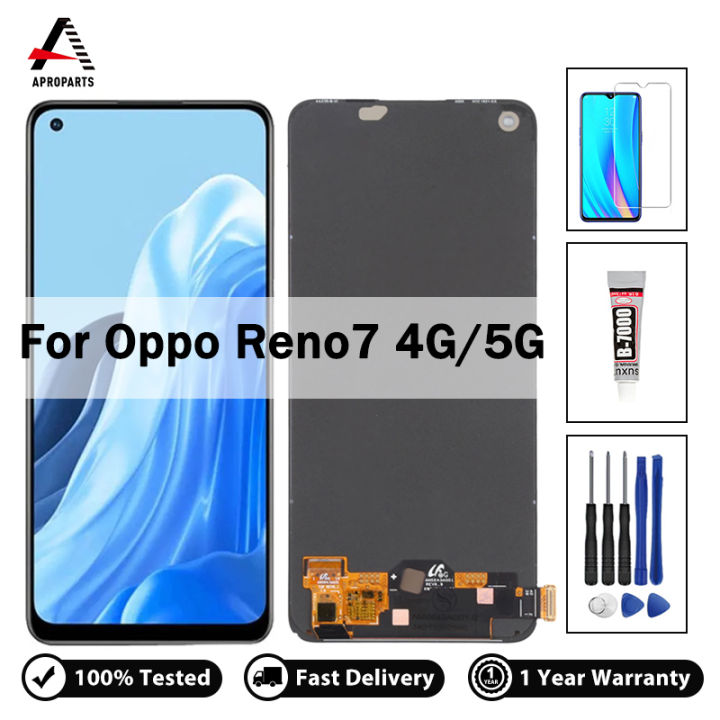 100% Tested LCD For Oppo Reno7 4G 5G CPH2371 Display Touch Screen ...