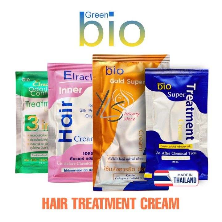 GREEN BIO HAIR TREATMENT CREAM 30ml - ELRACLE INNER HAIR CREAM ...