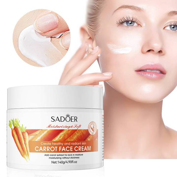 SADOER CARROT MOISTURIZING FACE CREAM HYDRATING MOISTURIZING CREAM 140G ...