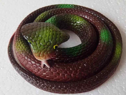 70cm Soft Rubber Snake Pretend Trick snake Toy Simulation Animals ...
