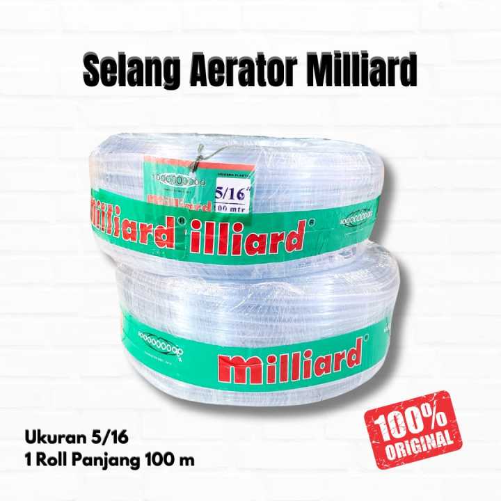 Selang Aerator 5/16" 1 Rol x 100 Meter / Selang Elastis Per Roll 100 ...