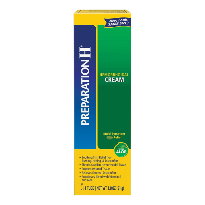Preparation H Maximum Strength Cream with Aloe, Multi-Symptom Relief, 1 ...