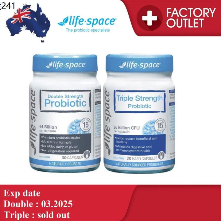Life Space Double Strength Probiotic 30 Capsules Life Space Triple ...