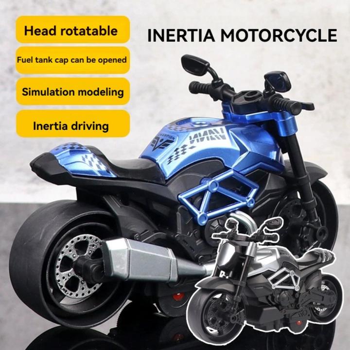 1:36 Children's Alloy Motorcycle Model Toy with Inertia Return Force ...