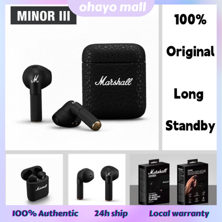 Marshall MINOR III True Wireless Bluetooth Earphones Sports Gaming ...