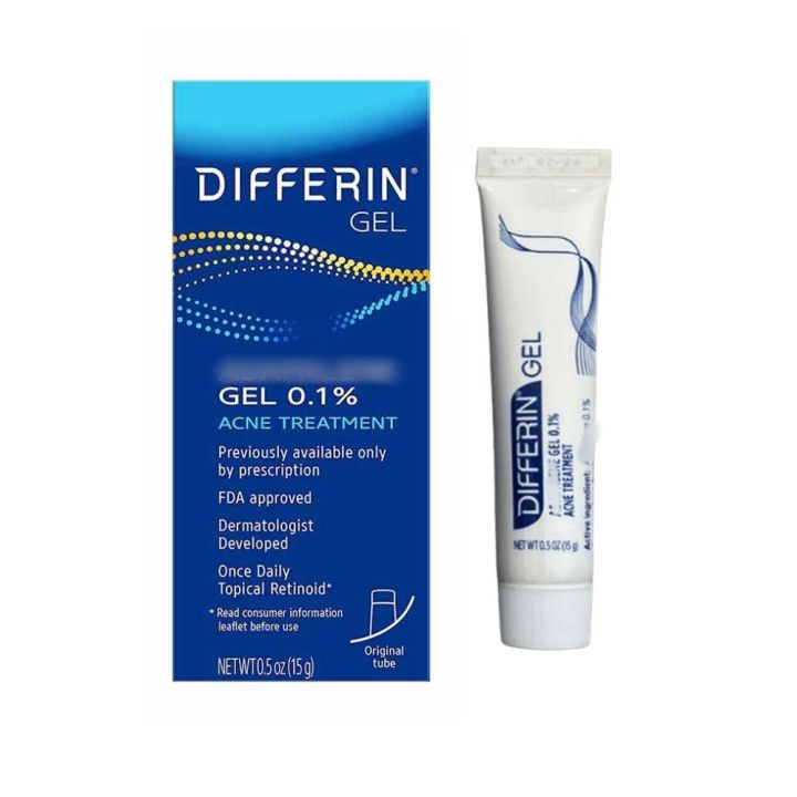 Differin Acne Treatment Gel 15g/45g Retinoid Treatment for External ...