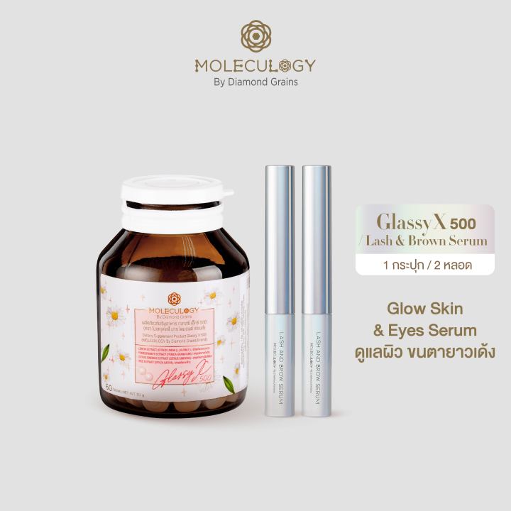 MOLECULOGY [ SET 2 ชิ้น ] ผลิตภัณฑ์เสริมอาหาร GlassyX กลาสซี่ เอ็กซ์ ...