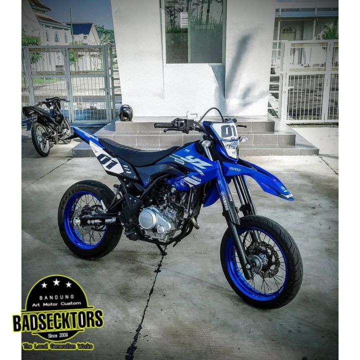 decal wr 155 biru full body custom Glossy/doff | Lazada Indonesia