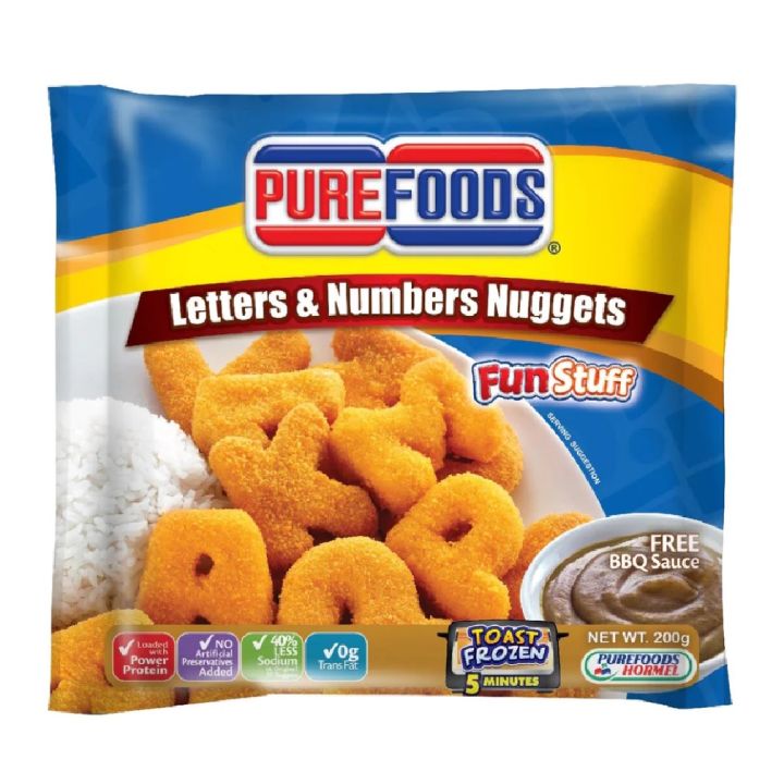 Purefoods Nuggets Letters Numbers BBQ 200g | Lazada PH