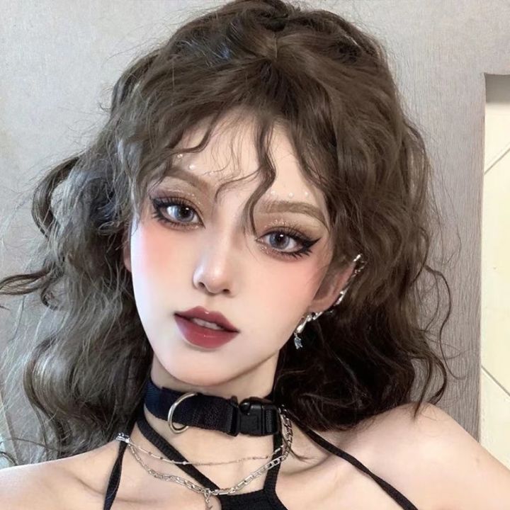 Fake Head Female Long Natural Full Headgear Roll Corn Simulation Human ...