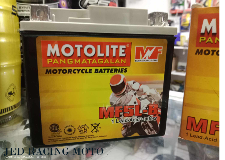 Motolite Battery MF5L-B Mio Scooter/Rusi125Scooter | Lazada PH