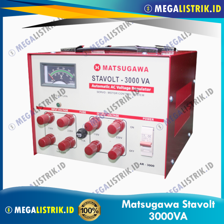 MATSUGAWA STAVOLT 3000VA / AUTOMATIC STABILIZER LISTRIK AR 3000 VA ...