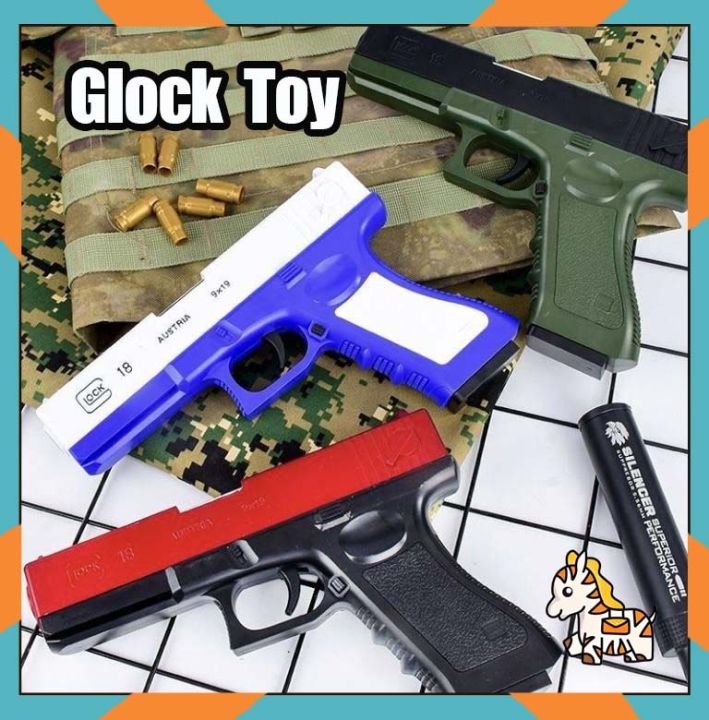 Multiple Colors Soft Bullet Glock Plastic Toy Outdoor Shooting Toy For ...