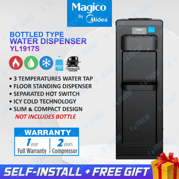 Magico By Midea Water Dispenser Top Loading Hot Cold Bottled Type Water ...