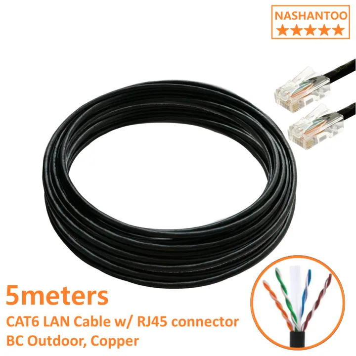 CAT6 Copper Outdoor UTP LAN Cable with RJ45 Connector, BC High Quality ...