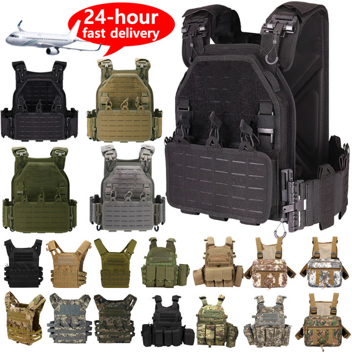 【Pre-order】 1000d Nylon Plate Carrier Tactical Vest Outdoor Hunting ...