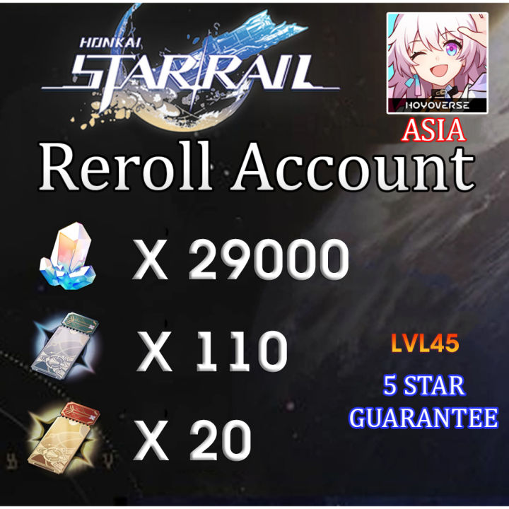 Honkai: Star Rail Stellar Jade Warps Reroll Acc (Asia) | Lazada PH