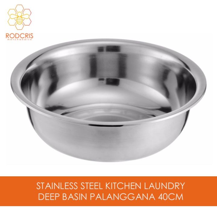 Stainless Steel Home Kitchen Sink Bathroom Laundry Deep Basin Planggana ...