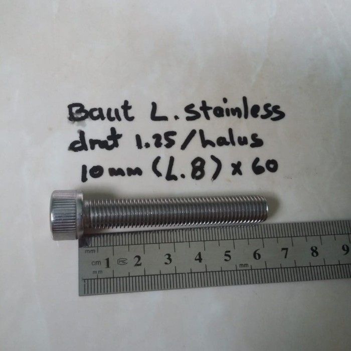 (Harga Per 1 pcs) Baut L Stainless 14 (10mm) x 6 cm | Lazada Indonesia