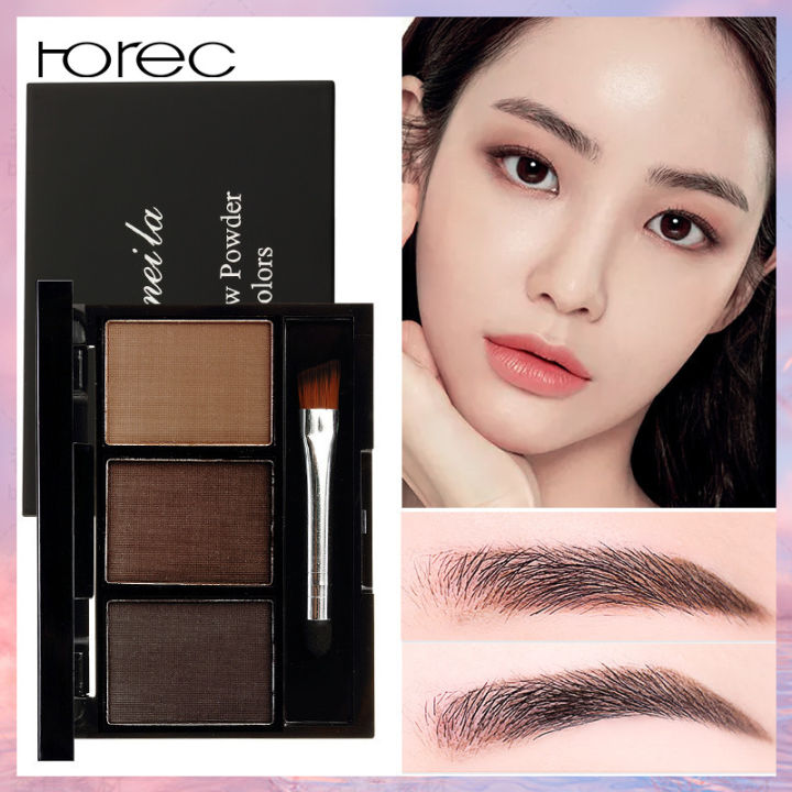 Horec Three color eyebrow powder palette ถาดแป้งคิ้วสามสี ไม่เลอะไม่ ...