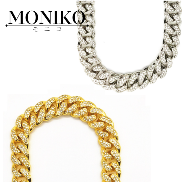 MONIKO Hiphop Street Fighter Full Diamonds Cuban Necklace For Man ...