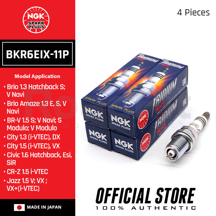 NGK BKR6EIX-11 Iridium IX Spark Plugs For BKR6E, BKR6E-11, BKR6EYA-11, Honda, Lexus, Mazda ...