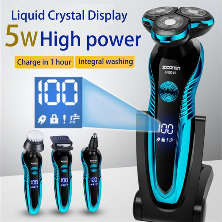 new ZOZEN Electric Shaver Washable Rechargeable Electric Razor Shaving ...